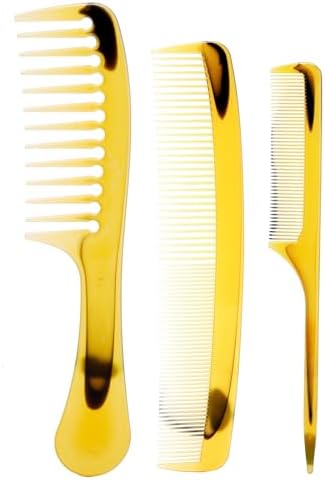 Amazon.com : SALONSILK 4PCS Professional Comb Set, Wide Tooth Rat Tail ...