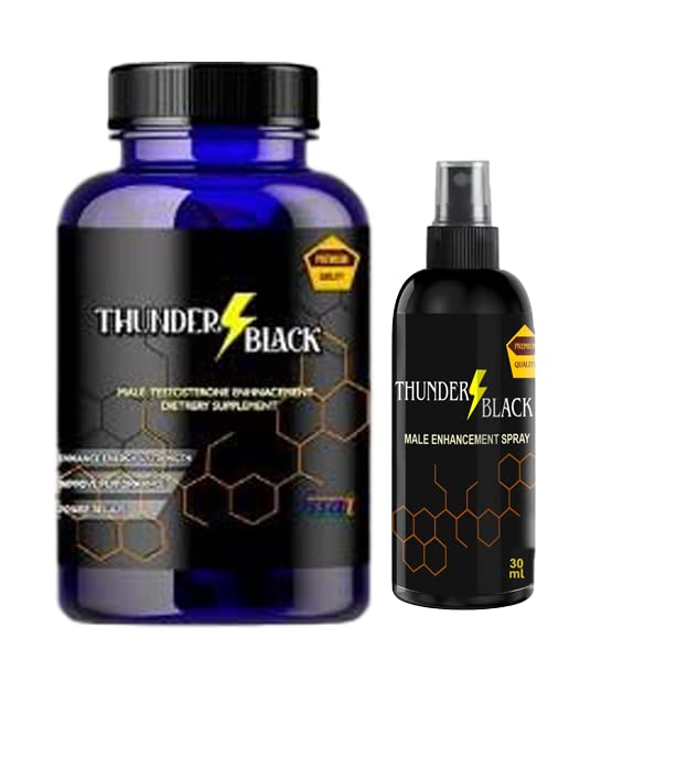 Buy COMBO OF THUNDER BLACK CAPSULE AND OIL IN PACK OF 60 CAPSULES ...