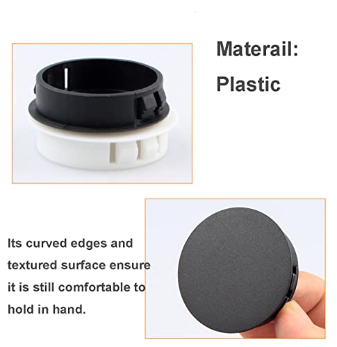 Qrity 10 Pcs Plastic Hole Plugs, 25mm Round Button Plugs, Snap on Type ...