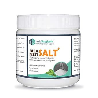 IS IndoSurgicals Jala Neti Salt Plus, 385 gm (1) : Amazon.in: Health ...