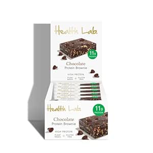 Amazon.com : Health Lab - Choc Protein Slice Brownie 720g (12 x 60g) : Health & Household