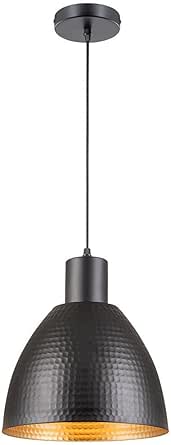 KEFA Black Battery-Powered Dimmable Ceiling Light - Wireless Remote Control, Adjustable ...