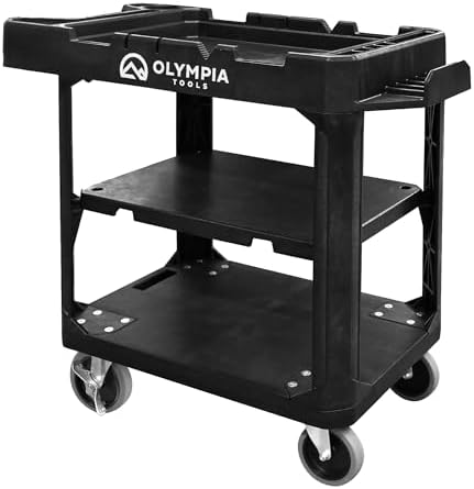 Amazon.com: Olympia Tools Convertible Utility Cart, 3 Shelf to Flat Top ...
