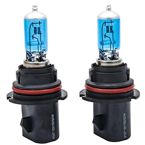 Amazon.com: MASO Car Halogen Light Bulbs 9007, 2PCS 12V Xenon White ...