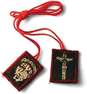 Amazon.com: Tiley & Bells Red Fabric Scapular Precious Blood of Jesus ...