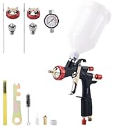 AEROPRO TOOLS R500 LVLP Air Spray Gun with 1.3/1.5/1.7mm Nozzles & Air ...
