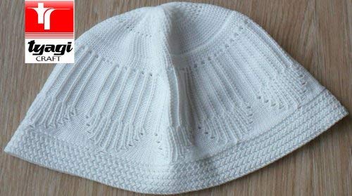 Buy Taqiyah Skull Cap Muslim Prayer Cap Kufi Crochet Woven Online at ...