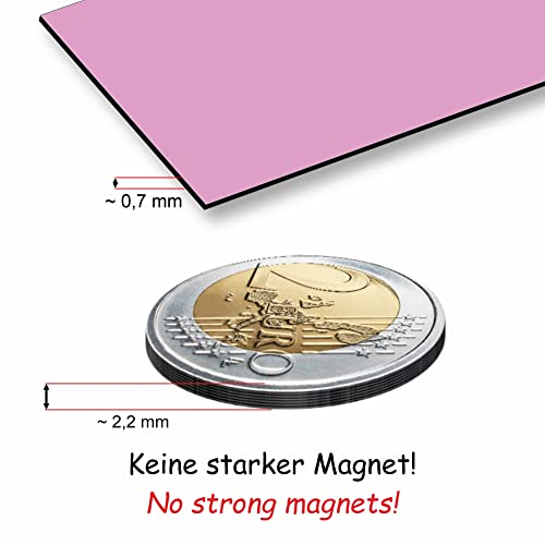 Pack of 90 Magnetic Strips 3 x 10 cm Writeable Wipe Clean Reusable ...