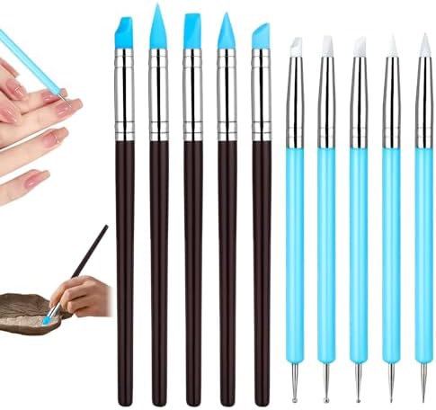 DSLSQD 5 Pcs Clay Sculpting Tools, Silicone Polymer Clay Tools Soft ...