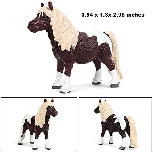Rich Boxer Figura de caballo de poni realista de plástico para ...