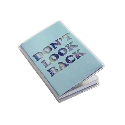 DCI Floating Glitter Journal: Don't Look Back, Ruled Notebook, Blue ...