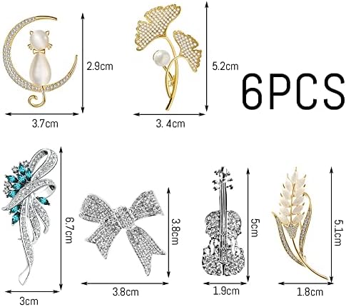 Fantaisie Femmes Mode Broche Rhinestone, Waldspring Mode pour Femmes ...