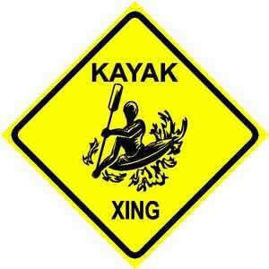 Amazon.com: Texsign Kayak Crossing Sign * Street Sport Boat : Home ...