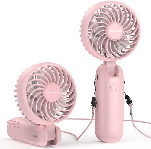 Amazon.com: 3pcs Portable Handheld Misting Fan，Rechargeable Battery ...