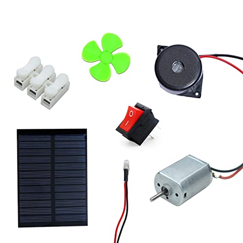 Electronic Spices DIY Mini School Solar Projects Kit Motor Battery ...