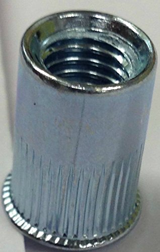 100 PCS MIX 25PCS/SIZE 4mm 5mm 6mm 8mm SMALL FLANGE THREADED STEEL ...