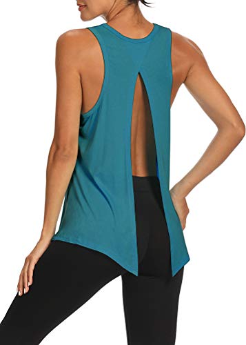 Women's Cross Back Yoga Shirt Backless Workout Top $10.99 (80% OFF ...