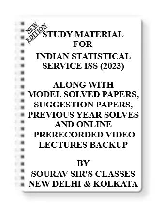 STUDY MATERIAL ON INDIAN STATISTICAL SERVICE ISS (2023) [PACK OF 7 ...