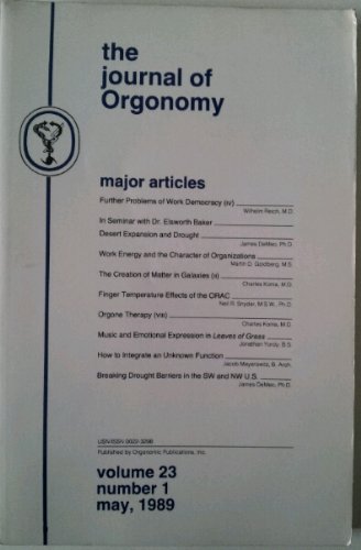 The Journal of Orgonomy: Barbara Goldenberg Koopman: Amazon.com: Books