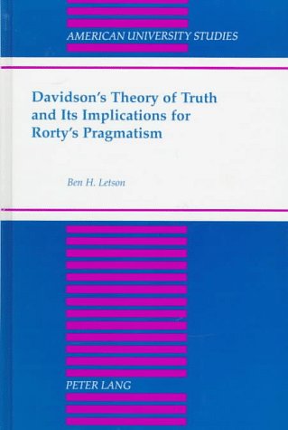 Amazon.com: Davidson's Theory of Truth and Its Implications for Rorty's ...