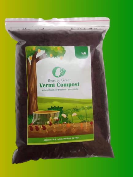 Beauty Green Organic Vermicompost Fertilizer Manure for Plants - 20KG ...