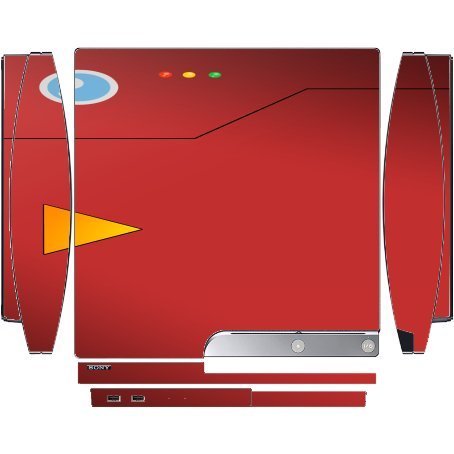 Amazon.com: Anime Red Computer Playstation 3 & PS3 Slim Vinyl Decal ...