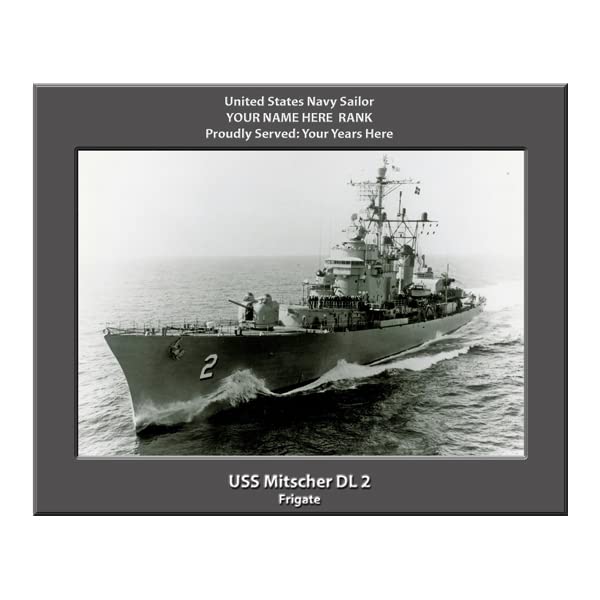 Amazon.com: USS Mitscher DL-2 Personalized United States Navy Ship ...