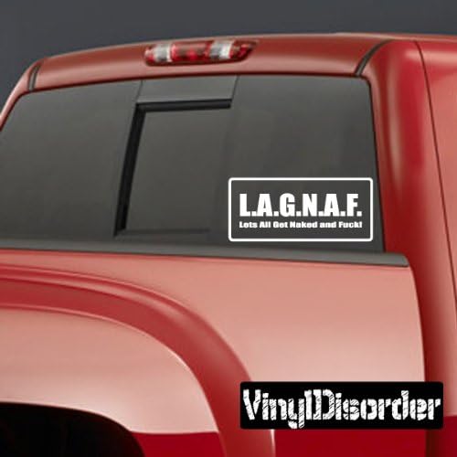 Amazon.com - LAGNAF Let's all get naked and fck Bumper Sticker Wall ...