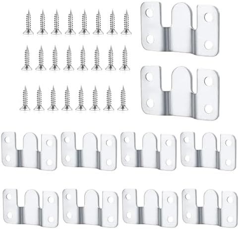 10 Pcs Flush Concealed Mount Bracket,Interlocking Hang Buckle Heavy ...