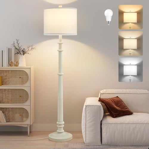 Floor Lamps for Living Room - 60" Resin Farmhouse Floor Lamp with ...