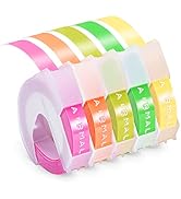 Airmall Black Embossing Tape Replace for Dymo Omega Label Tape Black ...