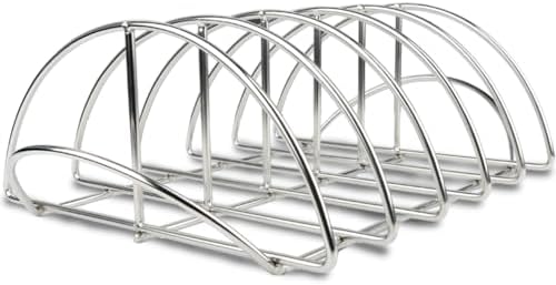 Amazon.com : Durable Stainless Steel Rib Rack with a Silicone Oil Brush ...