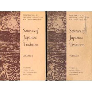 Sources of Japanese Tradition. Volume I and II.: editor / compiled by ...
