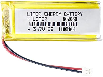 Amazon.com: 3.7V 802060 1100mAh Lithium Polymer ion Battery ...