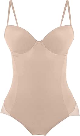 Amazon.com: Bodysuit Under Dress Bodysuit Shapewear Women Tummy Control ...