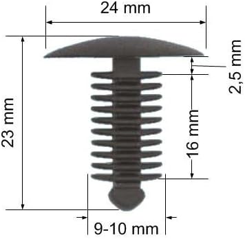 Amazon.fr : Universal Toute 10 X CLIPS POUR L'INTÉRIEUR LA CARROSSERIE ...