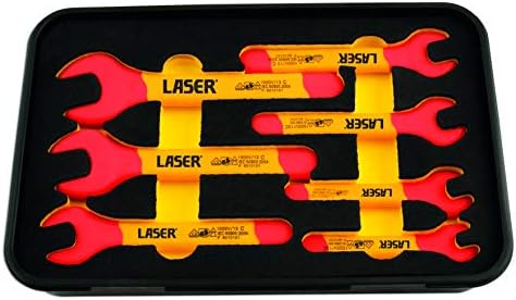Laser 6048 Insulated Open Ended Spanner Set 7pc, Yellow and Red ...