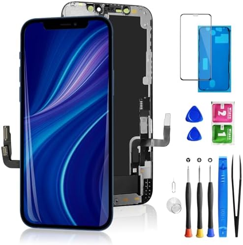 Amazon.com: for iPhone 12/12 pro Screen Replacement Kit Black 6.1 Inch ...