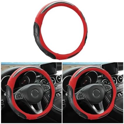 LoyaForba - Funda de cuero para volante, protector de volante de coche ...