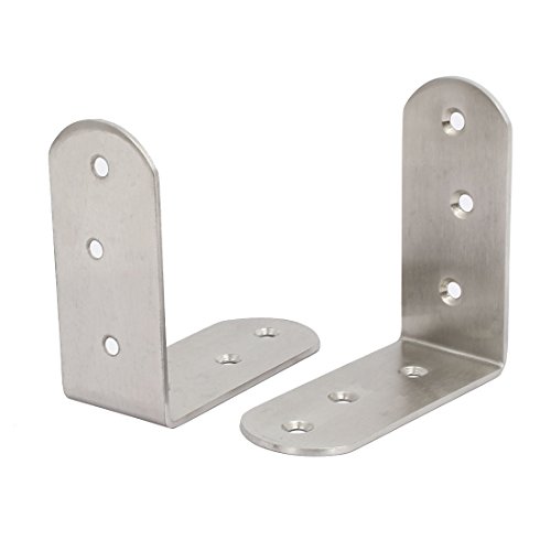 Aexit Supports d'étagère à vis en acier inoxydable de 86 mm x 86 mm x ...