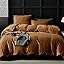 Amazon.com: WARMDERN Camel Flannel Velvet Duvet Cover Queen Size Duvet ...