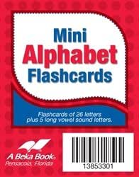 Mini Alphabet Flashcards - Abeka Kindergarten 1st and 2nd Grade 1, 2 ...