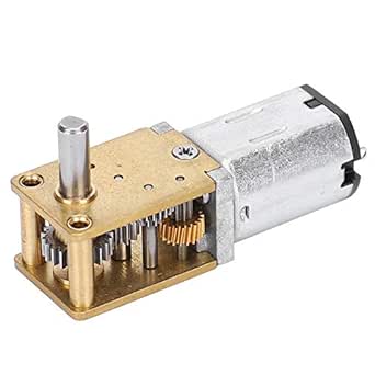 Garosa N20 DC12V Worm Gear Reducer Motor with 68RPM Speed Reduction ...