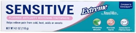 Amazon.com : Extreme Sensitive Fluoride Anticavity Whitening Toothpaste ...