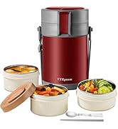 Amazon.com: 82oz Thermo Container For Hot Food, 3 Tier Wide Mouth ...