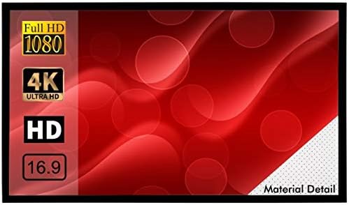 BIG VUE 150 Inches Fixed Frame Projector Screen 16:9 Diagonal Active 3D ...