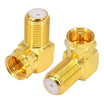 Boobrie Right Angle F Type Connector TV Aerial F Type Male to Female ...