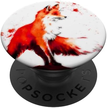 Amazon.com: Fox Watercolor Effect Graphic Animal Love PopSockets ...