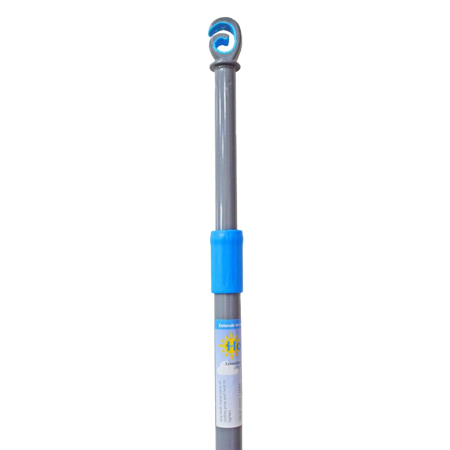 1 X Washing Line Support Pole Heavy Duty Metal Telescopic Clothesline ...