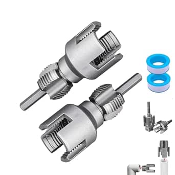 Integrated Internal & External Pipe Threading Tool(1/2'' 3/4'' 1'' Dies), 2025 New Dual-Function ...